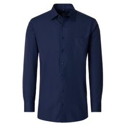 Businesshemd Venti "Venti Businesshemd uni", Herren, Gr. 39, Normalgr&ouml;&szlig;en, dunkelblau, 100% Baumwolle, unifarben, comfort fit, Hemden