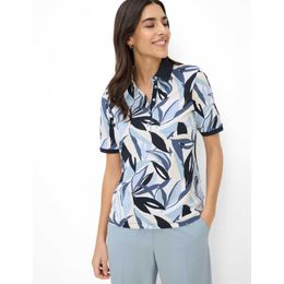 Poloshirt Brax "Style CLEO S", Damen, Gr. 40, navy, 97% Baumwolle, 3% Elasthan, Shirts