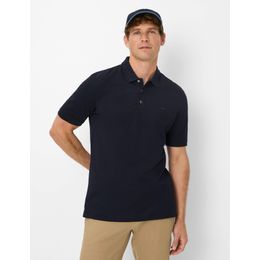 Poloshirt Brax "Style PETE", Herren, Gr. S (48), blau (navy), 96% Baumwolle, 4% Elasthan, Shirts