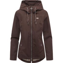 Ragwear Outdoorjacke "Monadde"schwarz choco, Gr. XXL, Obermaterial: 100% Polyester; Innenfutter 100% Polyester, Jacken, Wasserdichte &Uuml;bergangsjacke