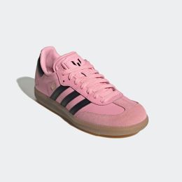Sneaker adidas Performance "SAMBA MESSI KIDS", M&auml;dchen, Gr. 32, light pink, core schwarz, gum4, Leder, Schuhe Sneaker, f&uuml;r Kinder & Jugendliche
