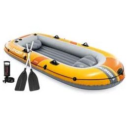 Schlauchboot Intex "Challenger 3 Drei Personen Boot-Set", orange, KleinbooteB:137cm H:43cm L:295cm, Kunststoff, B:137cm H:43cm L:295cm