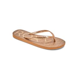 Sandale Roxy "Viva Sparkle", Damen, Gr. 11(42), braun (bronze), Obermaterial:Obermaterial: 98% Synthetikmaterial, 2% Metall / Futter: 100% Synthetikmaterial / Au&szlig;ensohle: 100% Moosgummi;, Schuhe Sandale