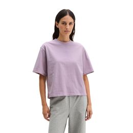 Marc O'Polo T-Shirt MARC O'POLO "aus recycelter und Bio-Baumwolle", Damen, Gr. L, dusty lavender, Obermaterial: 100% Baumwolle, unifarben, Basic, regular fit, Rundhals, Shirts T-Shirt