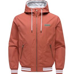 Outdoorjacke Ragwear "Stewan YOUMODO", Gr. L (52), terra, Obermaterial: 65% Baumwolle, 35% Nylon; Innenfutter: 100% Baumwolle; &Auml;rmelfutter: 100% Polyester, gerade h&uuml;ftlang, hoch geschlossener Ausschnitt, &Auml;rmel ohne &Auml;rmelschlitz extrabreites B&uuml;ndchen mit Gummizug, Jacken Outdoorjacke, leichte Herren &Uuml;bergangsjacke mitelastischen B&uuml;ndchen