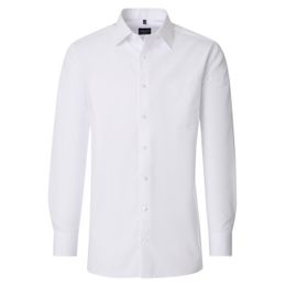 Businesshemd Venti "Venti Businesshemd uni", Herren, Gr. 45, Normalgr&ouml;&szlig;en, wei&szlig;, 100% Baumwolle, unifarben, comfort fit, Hemden