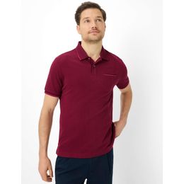 Poloshirt Brax "Style PATRICK", Herren, Gr. L (52), rot, 100% Baumwolle, Shirts