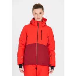 Skijacke WHISTLER "Drizzle", Damen, Gr. 42, rot (hellrot), 100% Polyester, unifarben, normal, ohne Ausschnitt, Jacken Skijacke, in multifunktionaler und sch&uuml;tzender Qualit&auml;t