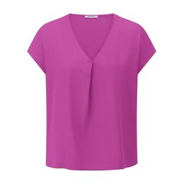 Peter Hahn - Bluse mit V-Ausschnitt, pink, Gr. 38 / S