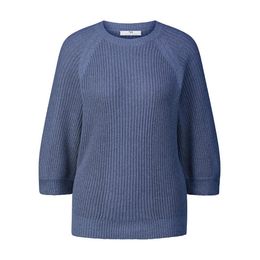 Peter Hahn - Rundhals-Pullover, blau, Gr. 52 / XXL - Baumwolle