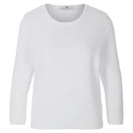 Rundhals-Pullover aus 100% SUPIMA&reg;-Baumwolle Peter Hahn weiss, 36