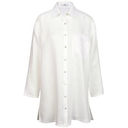 Peter Hahn - Long-Bluse aus 100% Leinen, weiss, Gr. 38 / S - Leinen