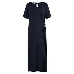 Jersey-Kleid Rundhals-&shy;Ausschnitt Emilia Lay blau, 40