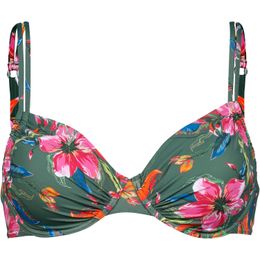 Lascana B&uuml;gel-Top Bikini Oberteil Damen - Gr&ouml;&szlig;e 38 / D - oliv