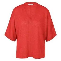 V-Pullover im Oversized-Style Peter Hahn rot, 48