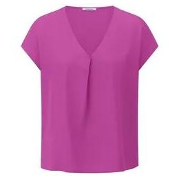 Bluse V-Ausschnitt Peter Hahn pink, 36