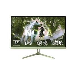 Arozzi Nova 27T2K180, Gaming-Monitor 68.6 cm (27 Zoll), gr&uuml;n, QHD, IPS, HDMI, DP, Lautsprecher, 180Hz Panel