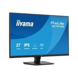iiyama ProLite X2791QS-B1, LED-Monitor 68.5 cm (27 Zoll), schwarz (matt), QHD, IPS, HDMI, DP, Lautsprecher