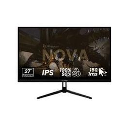 Arozzi Nova 27T2K180, Gaming-Monitor 68.6 cm (27 Zoll), schwarz, QHD, IPS, HDMI, DP, Lautsprecher, 180Hz Panel