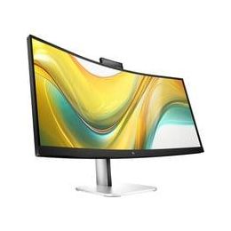 HP S5 Pro 534pm Konferenzmonitor, LED-Monitor 86.4 cm (34 Zoll), schwarz/silber, WQHD, VA, Curved, USB-C, USB-Hub, 100Hz Panel