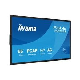 iiyama ProLite T5529AS-B1AG , LED-Monitor 139 cm (54.6 Zoll), schwarz (matt), UltraHD/4K, VA, Touchscreen, Android, USB-C