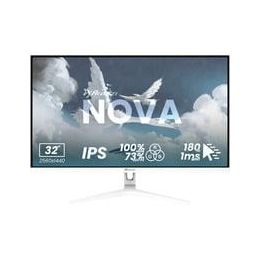 Arozzi Nova 32T2K180, Gaming-Monitor 80 cm (31.5 Zoll), wei&szlig;, QHD, IPS, HDMI, DP, Lautsprecher, 180Hz Panel