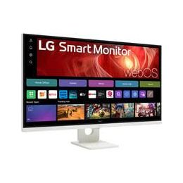LG Smart Monitor 32U721SA-W, LED-Monitor 80 cm (32 Zoll), wei&szlig;, UltraHD/4K, VA, HDMI, USB-C, WebOS, FB