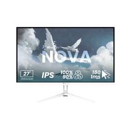Arozzi Nova 27T2K180, Gaming-Monitor 68.6 cm (27 Zoll), wei&szlig;, QHD, IPS, HDMI, DP, Lautsprecher, 180Hz Panel