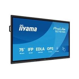 iiyama Prolite TE7515A-B1AG, Public Display schwarz (matt), UltraHD/4K, IPS, Touchscreen, WLAN, Bluetooth