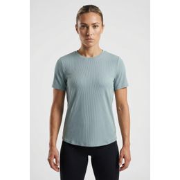 Funktionsshirt Skechers "GOWALK LUXE RIB TEE", Damen, Gr. S (36), desert gr&uuml;n, Obermaterial: 90% Polyester, 10% Elasthan, Shirts Funktionsshirt