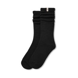 UGG Australia Socken UGG "Tyla Slouchy Crew II", M&auml;dchen, tar, schwarz, Materialmix, unifarben, elastisch, Socken Socken, Stricksocken Regular fit mit Slouchy Schaft