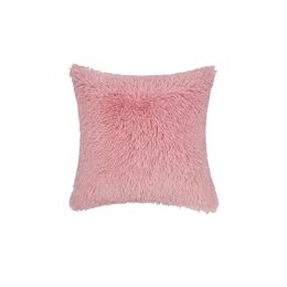 CS Schmal como Kissen Fluffi rosa/pink Ma&szlig;e (cm): B: 45 Accessoires > Kissen > Dekokissen &raquo; Sofa DE