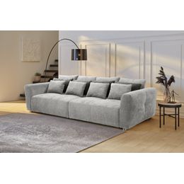 Jockenh&ouml;fer Big-Sofa JOCKENH&Ouml;FER GRUPPE "Gulliver, B: 298 cm", grau (hellgrau), B:298cm T:137cm, Korpus: 100% Polyester;Kissen: 100% Polyester, Sofas, Big-Sofa, mit Zierkissen, Federkernpolsterung f&uuml;r angenehmen Sitzkomfort