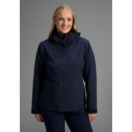 Doppeljacke Maier Sports "DA-DOPPELJACKE MTEX EL. METOR 3IN1 W", Damen, Gr. 24, blau (night sky), Obermaterial: 100% Polyester, Jacken Doppeljacke, Wasser- & Winddicht & Atmungsaktiv, &Uuml;bergangsjacke