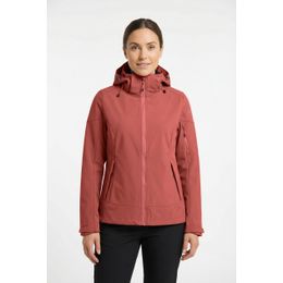 Softshelljacke Icepeak "BATHGATE", Damen, Gr. 52, pink, Obermaterial: 100% Polyester, Jacken Softshelljacke, sportlicher Stil, wasserabweisend, atmungsaktiv, Wassers&auml;ule 10000
