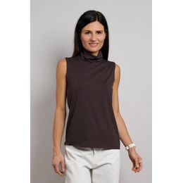 Tanktop Seidel Moden, Damen, Gr. 36, d&acute;braun, Jersey, Obermaterial: 94% Viskose, 6% Elasthan, figurumspielend h&uuml;ftbedeckend, Rundhals, Tops Tanktop, MADE IN GERMANY