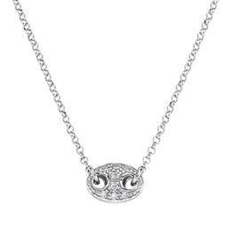 Collier Smart Jewel "Collier Mittelteil mit Zirkonia, Silber 925", silber, Halsketten, Damen, Silber 925 (Sterlingsilber), Collier