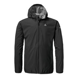 Sch&ouml;ffel Outdoorjacke SCH&Ouml;FFEL "Jacket Style Migandi MNS", Herren, Gr. 54, schwarz, Taft, Obermaterial: 100% Polyester, unifarben, hoch geschlossener Ausschnitt, eingesetzt elastischer Bund, Jacken Outdoorjacke