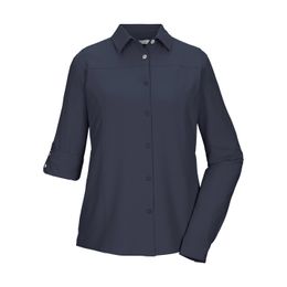 Funktionshemd Killtec "KOS 61 WMN WVN SHRT", Damen, Gr. 44, Normalgr&ouml;&szlig;en, nachtblau, Obermaterial: 100% Polyester;Futter: 100% Polyester, Hemden Funktionshemd, Schnelltrocknende, krempelbare Damen Funktionsbluse