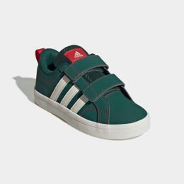 Klettschuh adidas Sportswear "VS PACE 2.0 KIDS", M&auml;dchen, Gr. 30, collegiate gr&uuml;n, core wei&szlig;, core schwarz, Synthetik, Textil, Schuhe Klettschuh, f&uuml;r Kinder