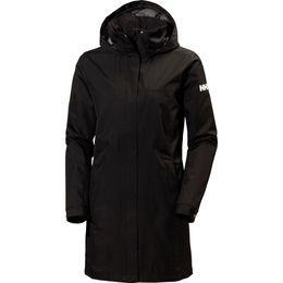 Regenmantel Helly Hansen "W ADEN LONG COAT", Damen, Gr. S, schwarz, Obermaterial: 100% Polyester. Futter: 100% Polyester, M&auml;ntel Regenmantel, mit wasserdichter Technologie, atmungsaktiv, winddicht