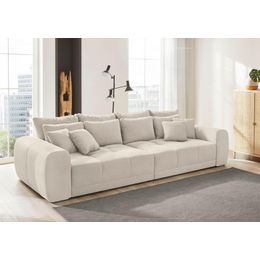 Jockenh&ouml;fer Big-Sofa JOCKENH&Ouml;FER GRUPPE "Moldau XXL, B: 306 cm", beige, B:306cm H:83cm T:134cm, Feinstruktur (100% Polyester) in Sitz, R&uuml;cken- und Zierkissen;Luxus-Microfaser Alca Top (100% Polyester), im Korpus, Sofas, Big-Sofa, Mega-Sofa, mit 4 Zierkissen & Federkern