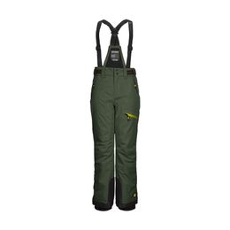 Skihose Killtec "KSW 195 BYS SKI PNTS", Herren, Gr. 164, Normalgr&ouml;&szlig;en, gr&uuml;n (dunkelgr&uuml;n), Obermaterial: 100% Polyester;Futter: 100% Polyester;F&uuml;llung: 100% Polyester, Hosen Skihose, Wasserdichte, atmungsaktive Skihose mit verstellbarer Taille und Latz
