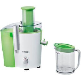 Bosch Entsafter "VitaJuice 2 MES25G0, XL-Einf&uuml;llschacht, Edelstahl-Microfilter-Sieb", bunt (wei&szlig;, apfelgr&uuml;n), B:31,2cm H:31cm T:18cm, Entsafter, Ausgie&szlig;er mit DripStop, sp&uuml;lmaschinengeeignet, wei&szlig; / gr&uuml;n, Entsafter