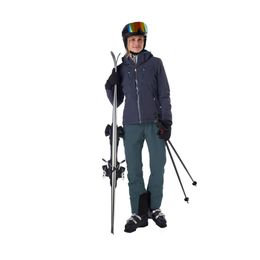 Skihose Killtec "KSW 61 WMN SKI PNTS", Damen, Gr. 42, Normalgr&ouml;&szlig;en, blau, Obermaterial: 84% Polyamid, 16% Elasthan;Futter: 100% Polyester;F&uuml;llung: 100% Polyester, Hosen Skihose, Wasserdichte Skihose, verstellbare Taille, Schneef&auml;nge, mit Stretch