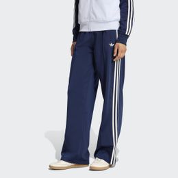 Sporthose adidas originals "FIREBIRD LOOSE", Damen, Gr. XXL, K-Gr, night indigo, sanftes wei&szlig;, kurz, gr., Obermaterial: 100% Polyester, Hosen Sporthose, Firebird Loose Sporthose, l&auml;ssig geschnitten