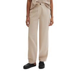Marc O'Polo Dehnbund-Hose MARC O'POLO "MINU Barrel", Damen, Gr. 44, N-Gr, smooth sand, Web, Obermaterial: 90% Lyocell, 10% Leinen, lang, Hosen Dehnbund-Hose, Model Minu barrel aus Lyocell-Leinen-Mix