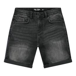 Jeansbermudas Cars Jeans "Shorts COLORADO", Jungen, Gr. 10 (140), N-Gr, schwarz used, Denim/Jeans, Obermaterial: 76% Baumwolle, 22% Polyester, 2% Elasthan, Abriebeffekte, Basic kniefrei, Jeans Jeansbermudas