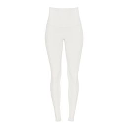 Leggings WINSHAPE "Functional Comfort HWL117C", Damen, Gr. S, Normalgr&ouml;&szlig;en, cream, 85% Polyester, 15% Elasthan, Hosen Leggings, mit V-Shape Applikation und Core-Bund