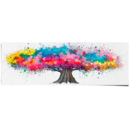 Poster Reinders "Bunter Baum", bunt (farbe bild(er): bunt), B:158cm H:53cm T:0,1cm, Papier, Bilder, Poster